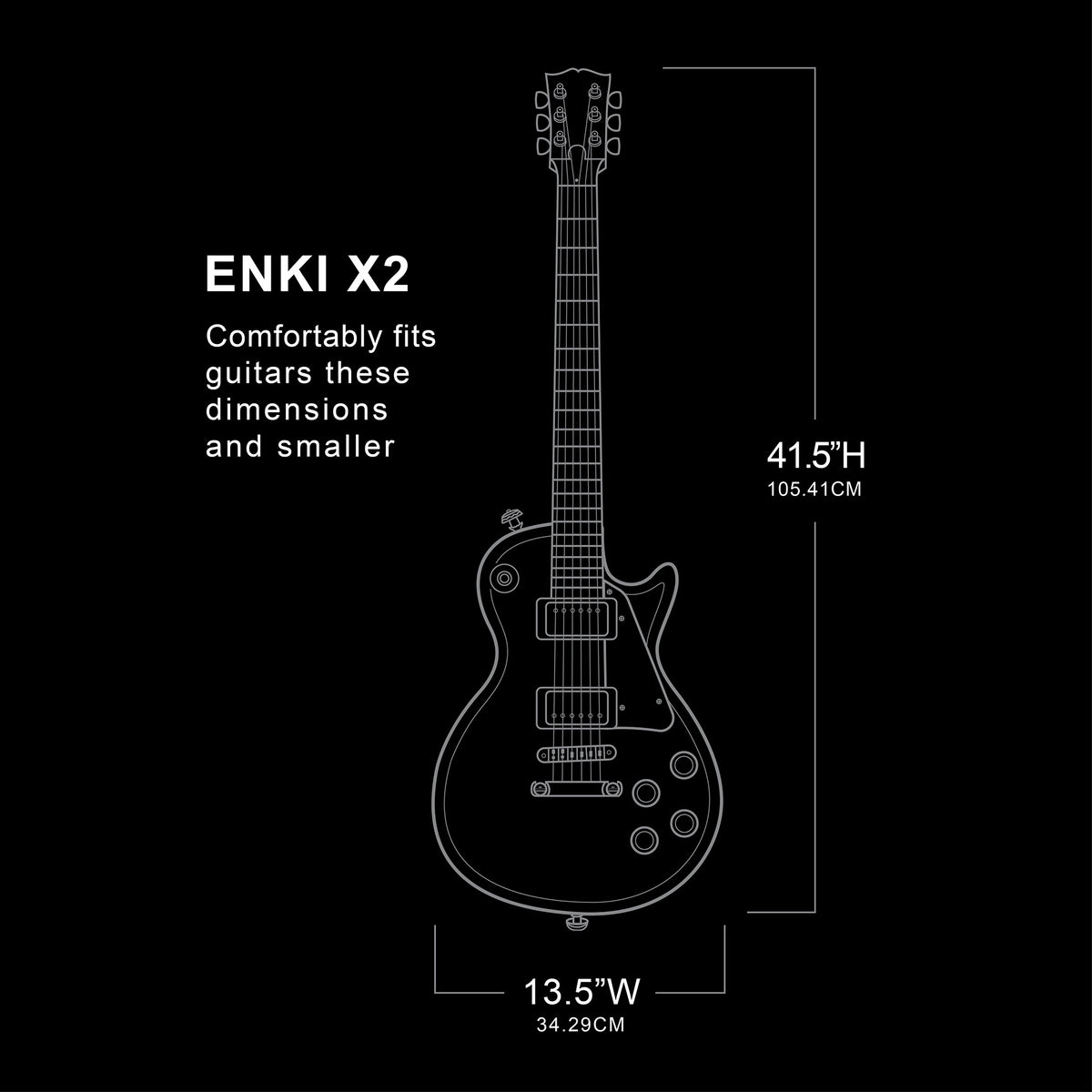 ENKI X2- 2 Electric Guitar Case